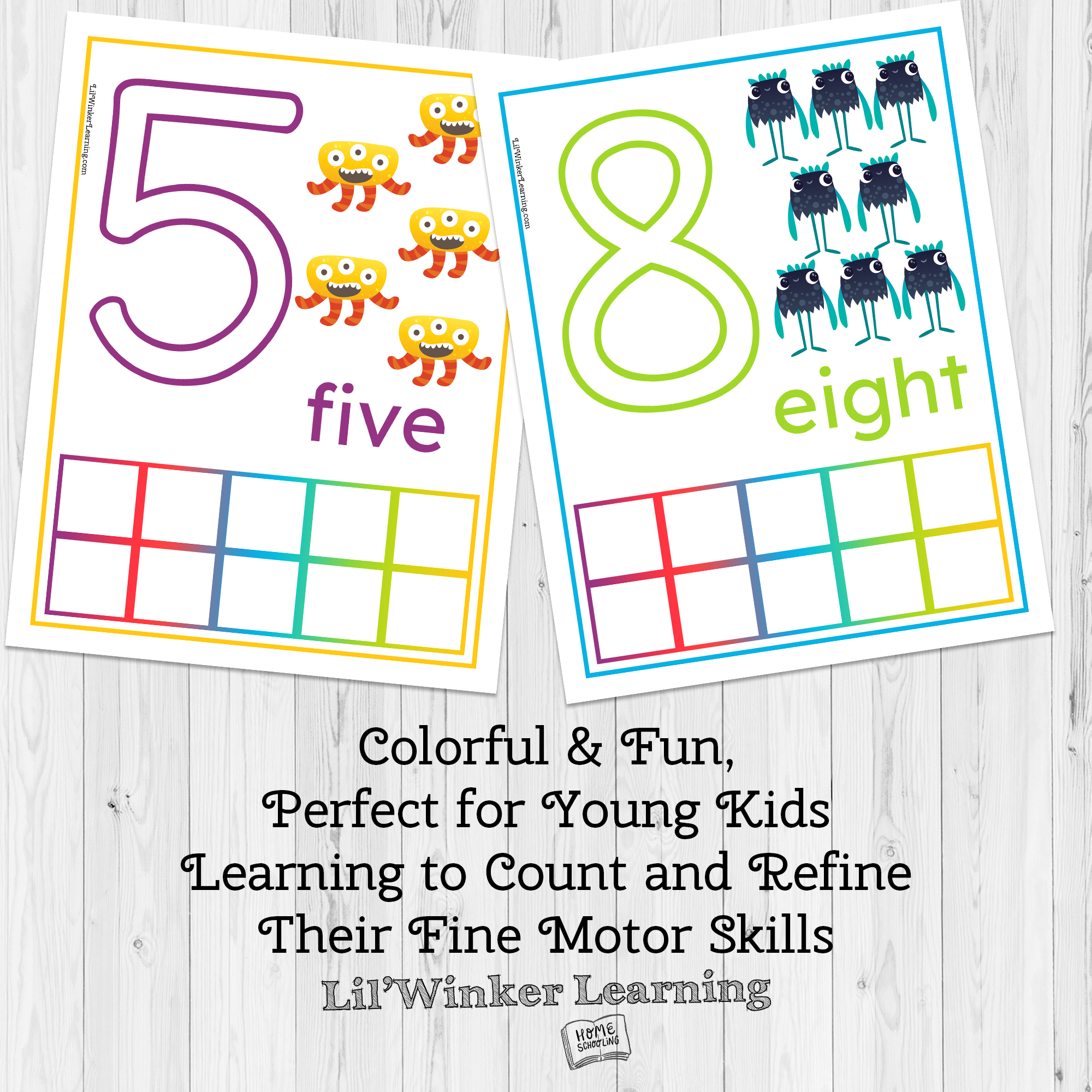 Holiday Fun Halloween Ten Frames & Playdough Mats [Printable] | Lil ...